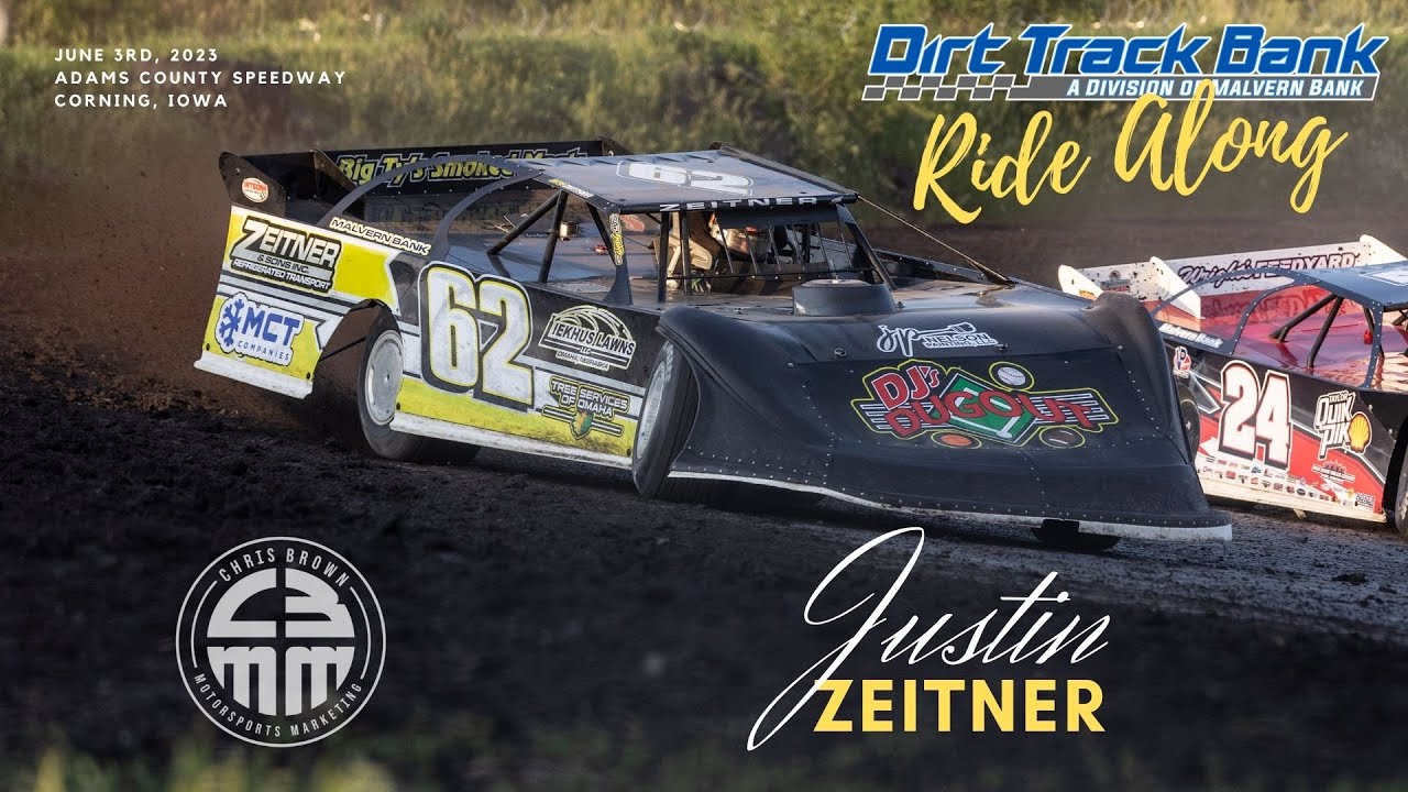 Justin Zeitner Ride Along 6/3/23 Adams County Speedway, Corning Iowa ...