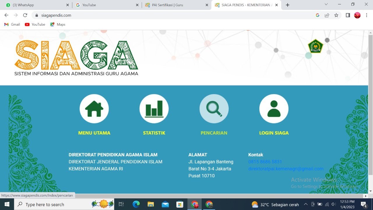 CARA MENAMBAHKAN JENJANG PENDIDIKAN PADA AKUN SIAGA - YouTube