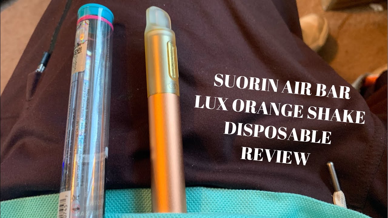 SUORIN AIR BAR LUX ORANGE SHAKE DISPOSABLE REVIEW 💨 - YouTube