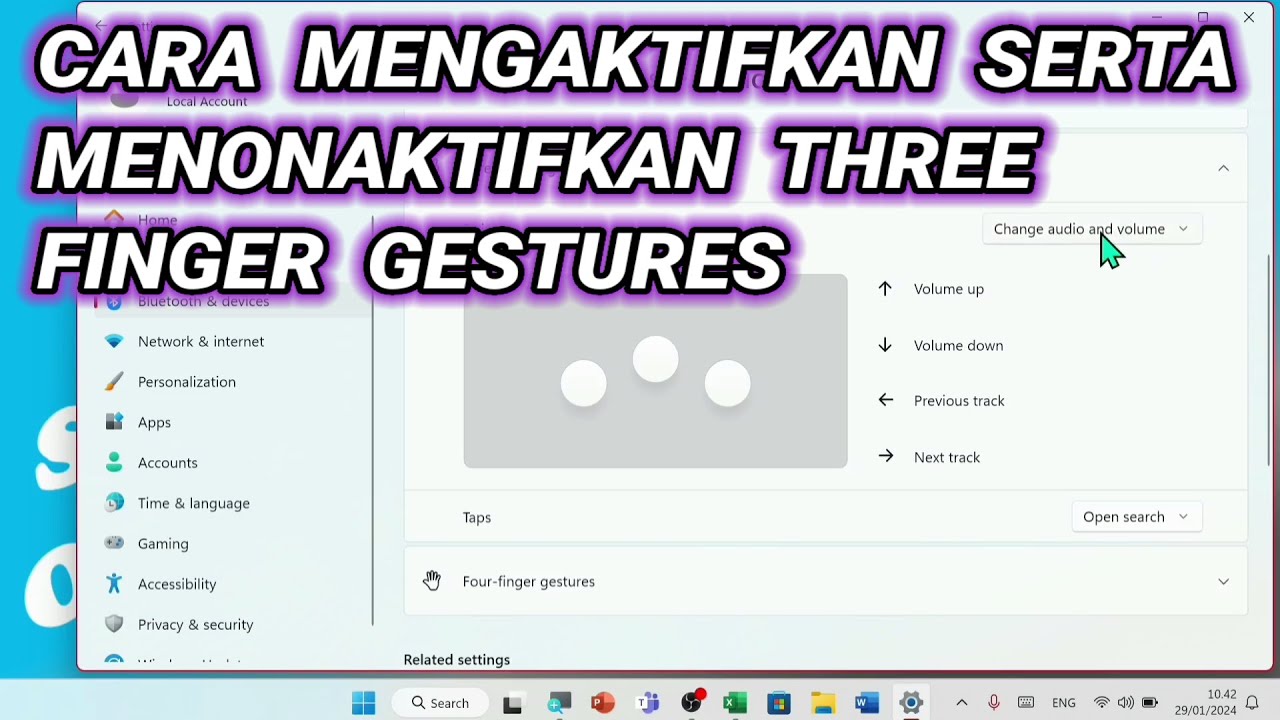 Cara Mengaktifkan "Three Finger Gestures" Pada Touchpad Windows 11 (Dan ...