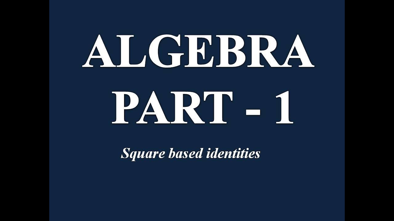 ALGEBRA PART 1 - YouTube