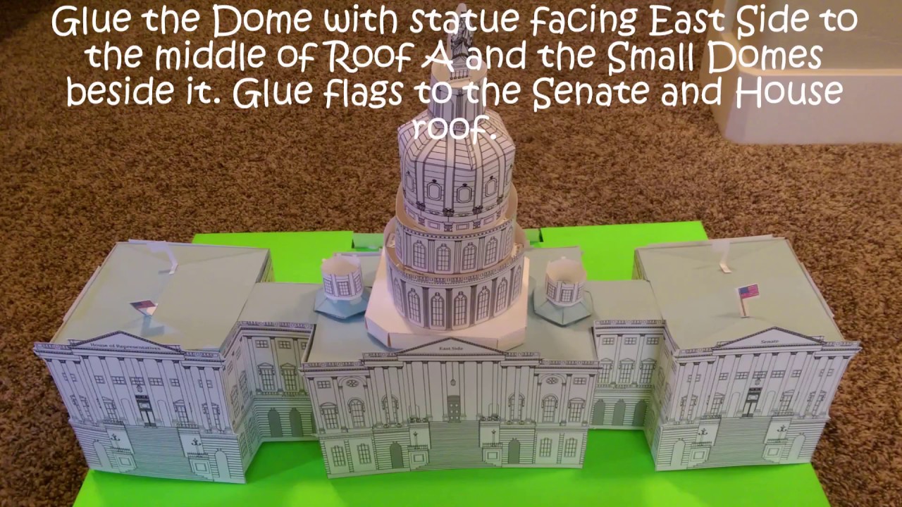 US Capitol Model- How to Assemble - YouTube