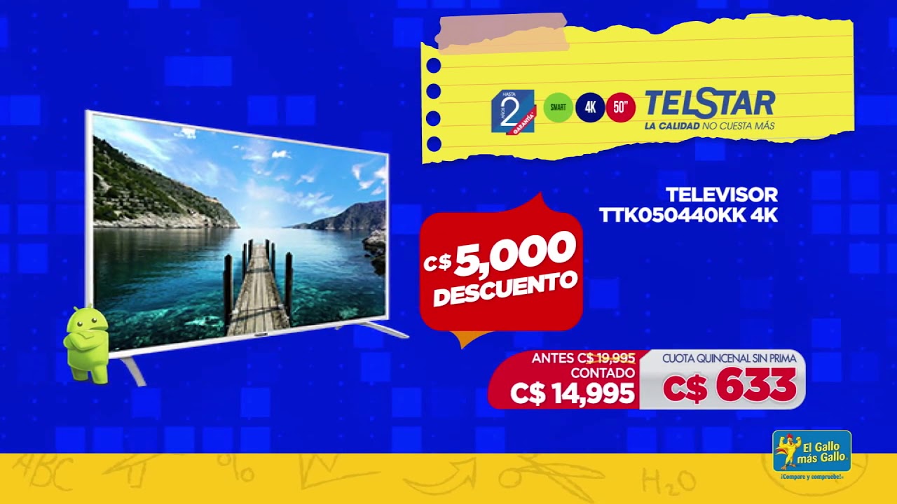 Televisor SMART TV TelStar 4K de 50" - YouTube