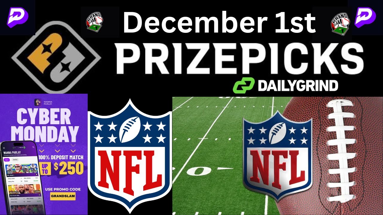 Prize Picks Props NFL Dec 1st - YouTube