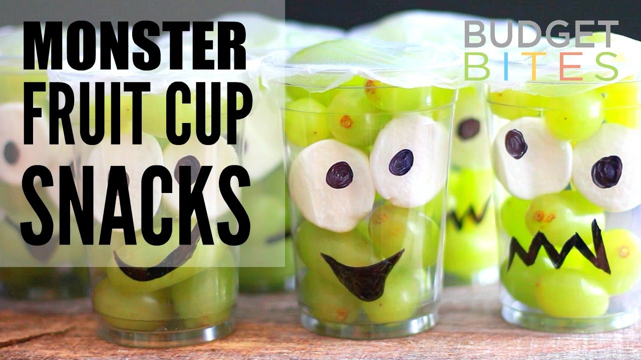 Monster Fruit Snack Cups | Budget Bites - YouTube