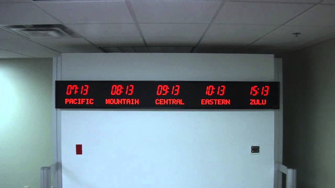 BRG Precision Product's 6610O - 5 Zone Programmable Time Zone Clock ...