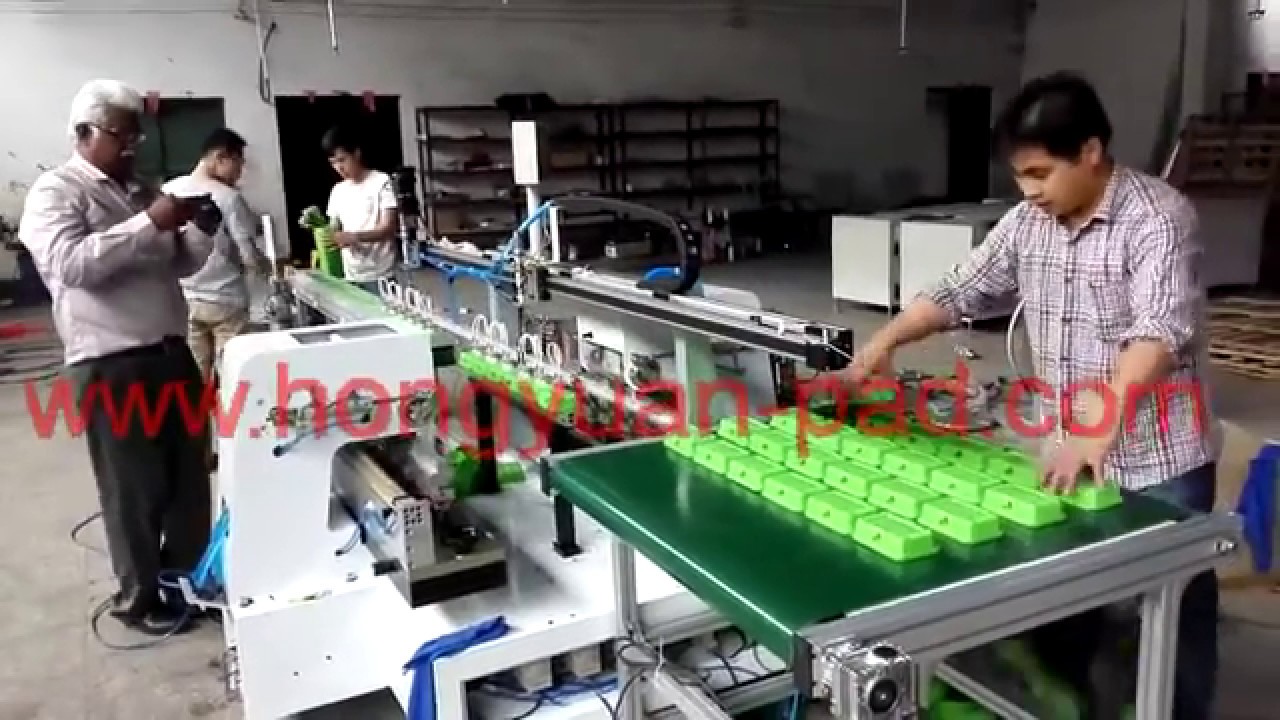 Automatic Pad Printer for Plastic boxes - YouTube