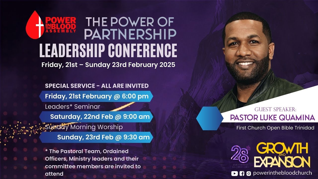 The Power of Partnership Leadership Conference | Pastor Luke Quamina ...