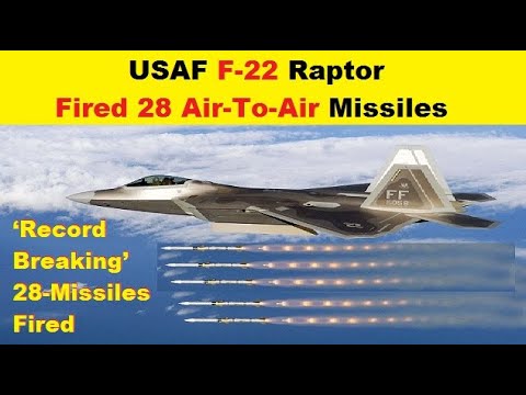 F-22 Raptor Fired ‘Record Breaking’ 28 Air To Air Missiles - YouTube