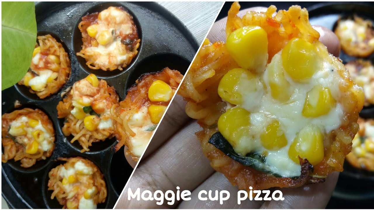 Maggie cup pizza | Maggie cup shots | Maggie cup pizza in appam pan ...