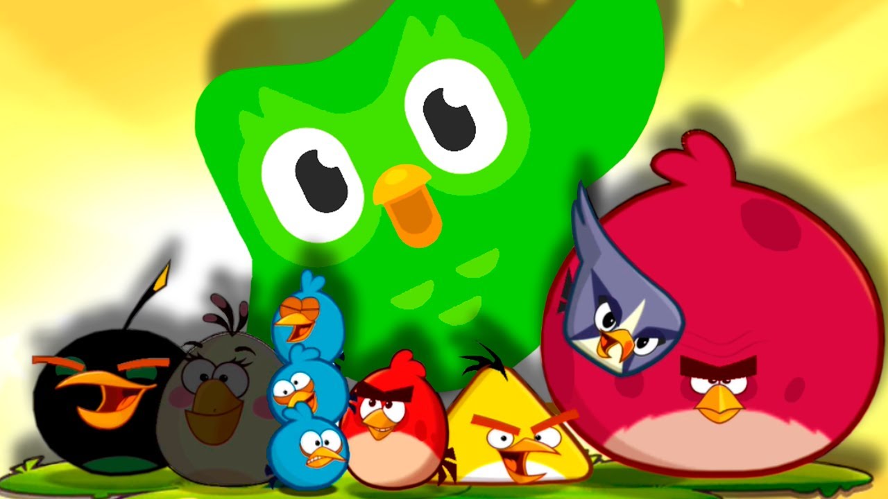 DUOLINGO in ANGRY BIRDS! UNBELIEVABLE CROSSOVER! - YouTube
