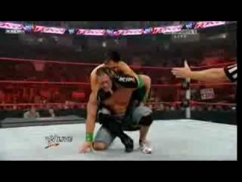 John Cena VS The Miz. RAW 29/6/09 Part 2 - YouTube