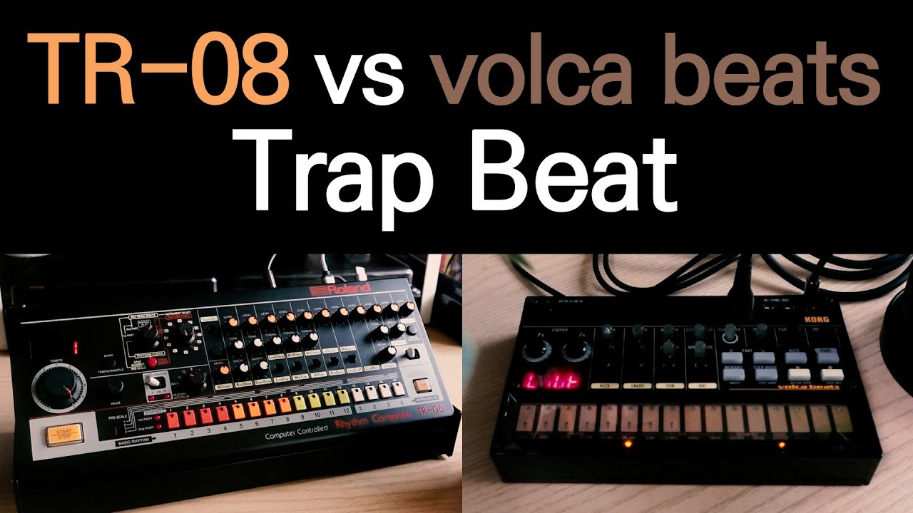 Roland TR-08 vs KORG volca beats Trap Beat - YouTube