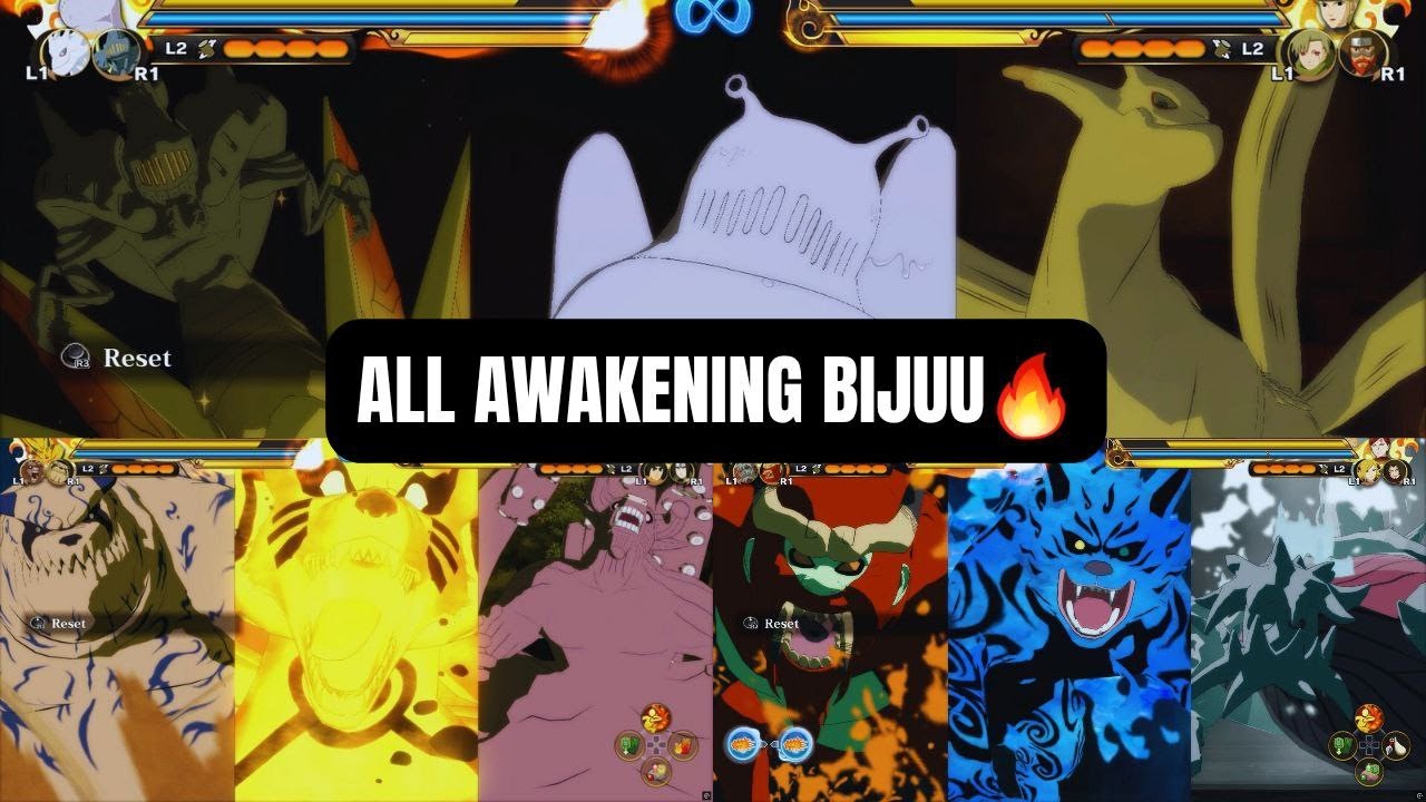 All Jinchuriki Transformations - Naruto x Boruto Storm Connections PC ...