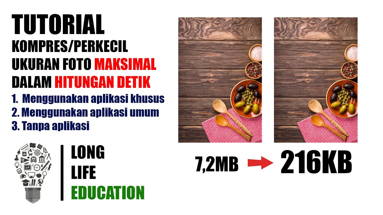 Tutorial Kompres Foto/Gambar Kilat Hitungan Detik ll 7,2Mb - 216Kb ...