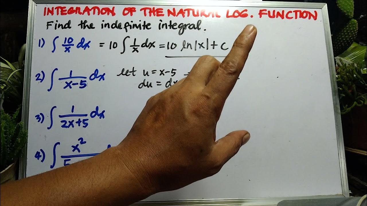 How to find the indefinite integral of a Natural Logarithmic Function ...