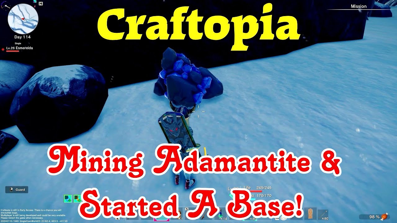 Mining Adamantite & Started A Base! Craftopia Gameplay S2-Ep17 - YouTube