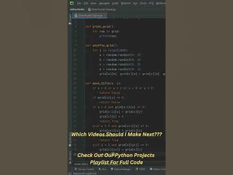 Slide Puzzle Game Trick In Python 🤨 #slide #puzzle #puzzlegame #puzzles ...
