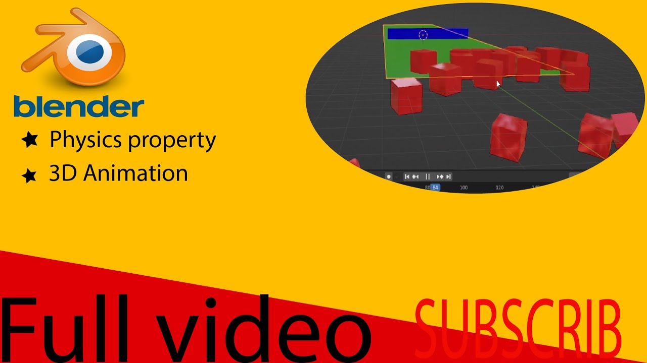 Physics property in blender | Animation on object | 3D animation in ...