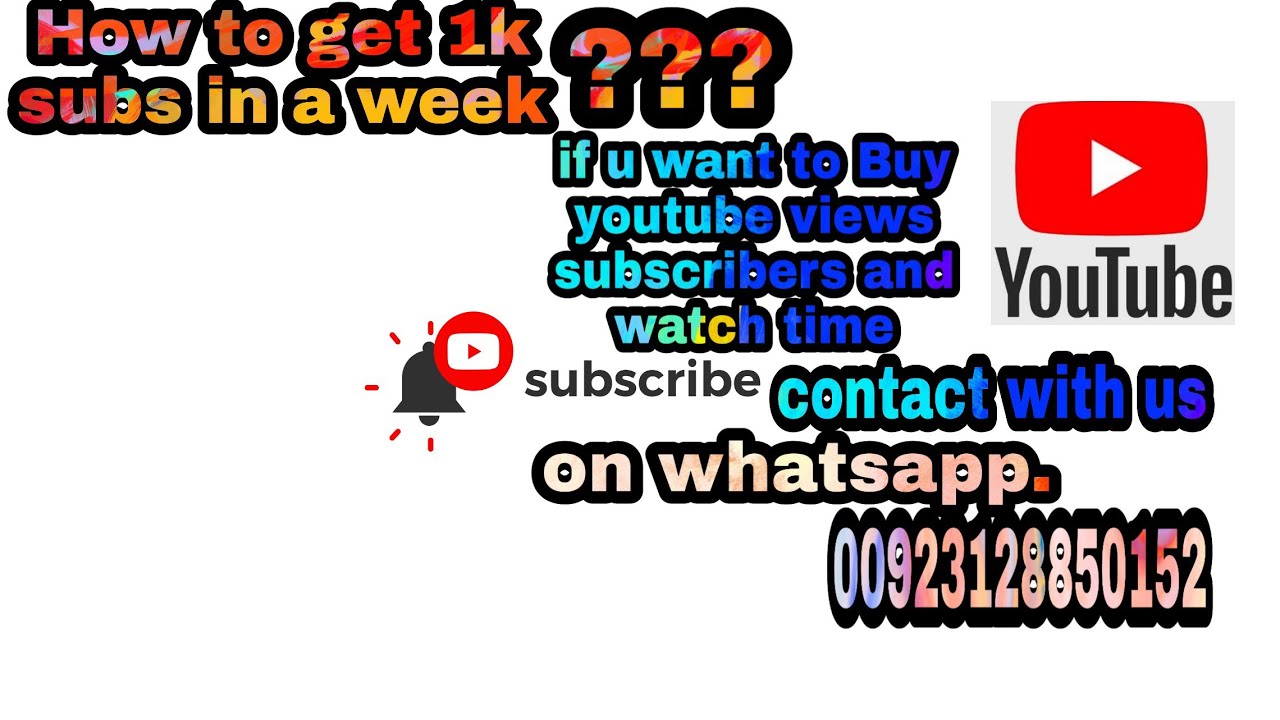 How to get 1k subs in a week😘 easy way just one call and get 1k ...