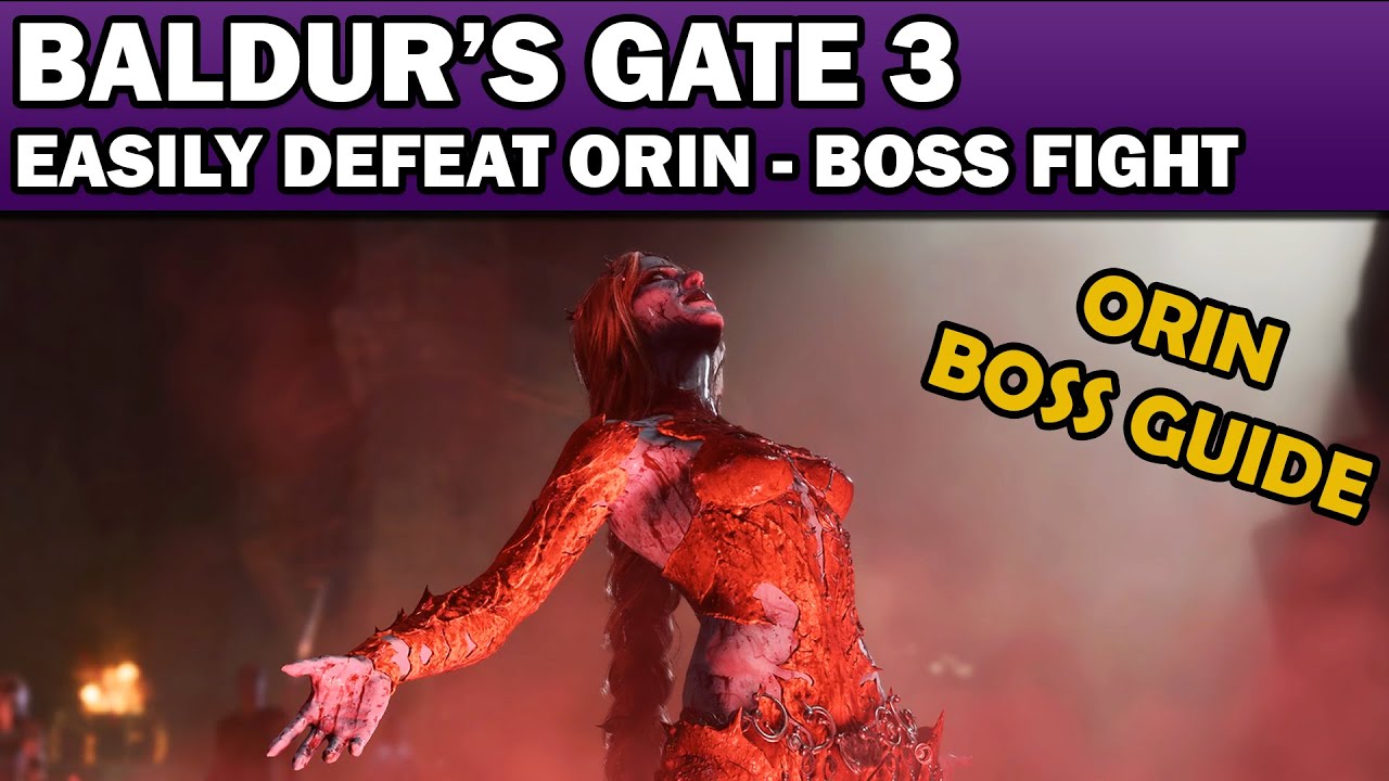 Baldur's Gate 3: Easily Defeat Orin - Orin Boss Guide (ACT 3) - YouTube
