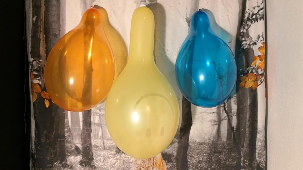 Pump to Pop Yellow Smiley and black Advertising Balloon - YouTube
