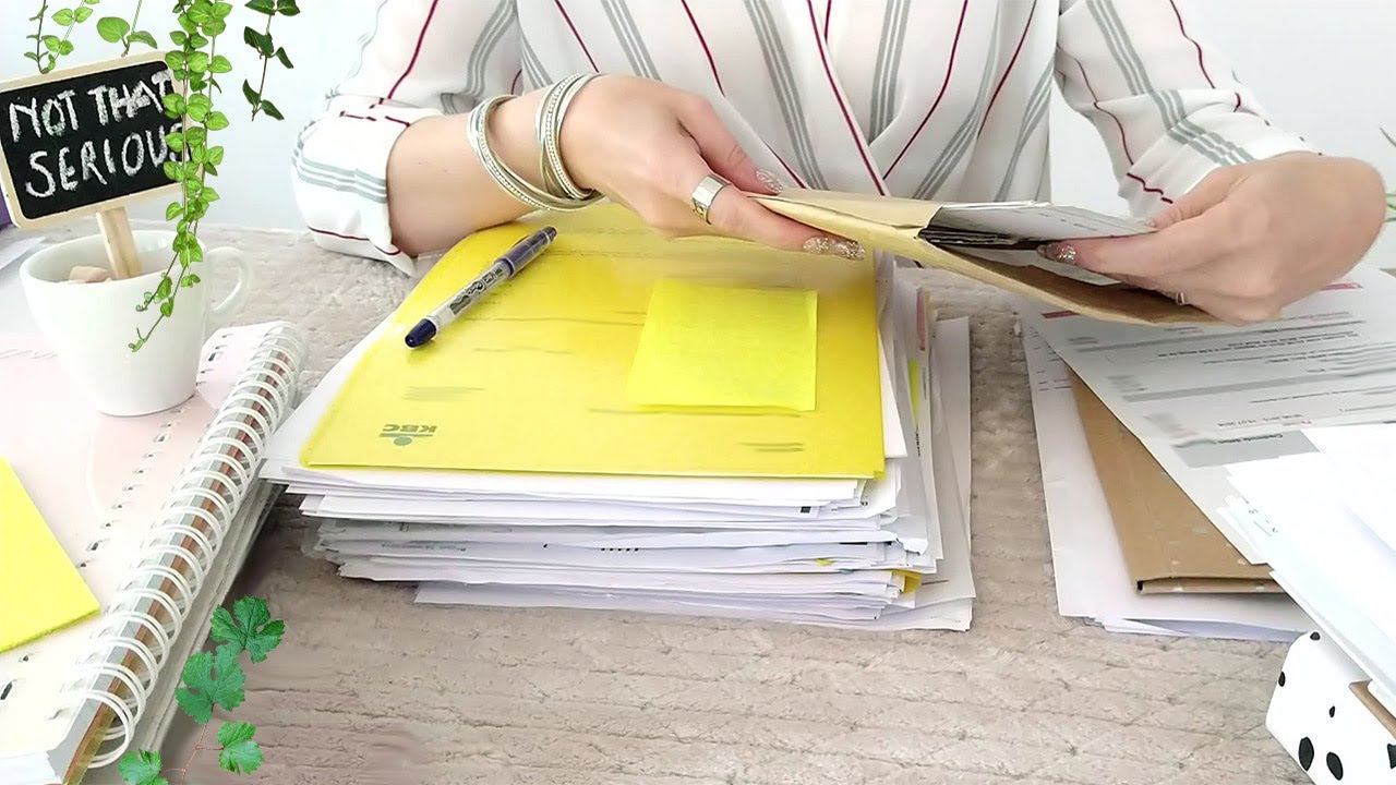 ASMR Paper Sorting • 1 Hour • No Talking - YouTube