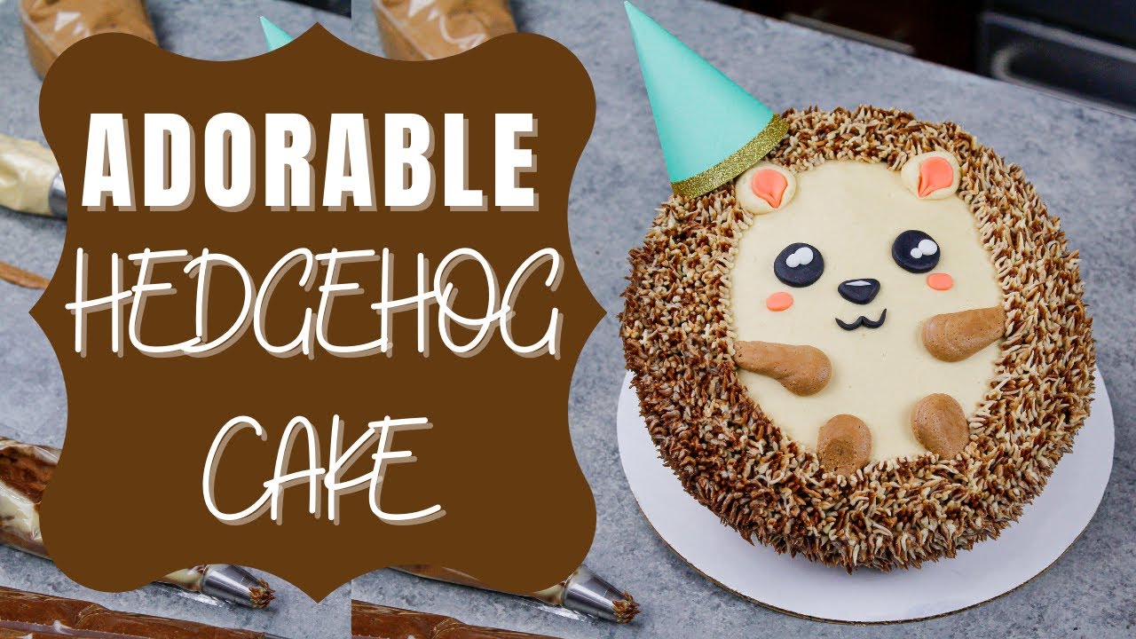 Easy Hedgehog Cake Tutorial | CHELSWEETS - YouTube