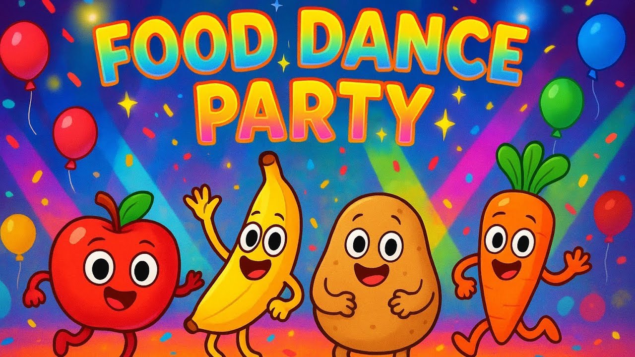 Food Dance Party | Banana, Potato, Carrot & Apple Dance | Fun Kids ...
