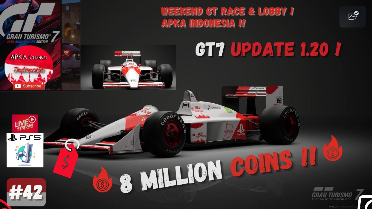 PS5 Gran Turismo 7 Update 1.20 !! | 8 Million 🔥Mclaren Senna MP4/4 GT ...