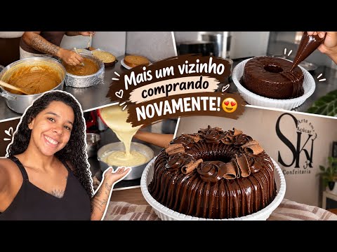 O VIZINHO COMPROU,GOSTOU E VOLTOU!😍 UM DIA NA MINHA ROTINA, BOLO BRIGADEIRUDO E DE ANDAR 8kg 2 andar