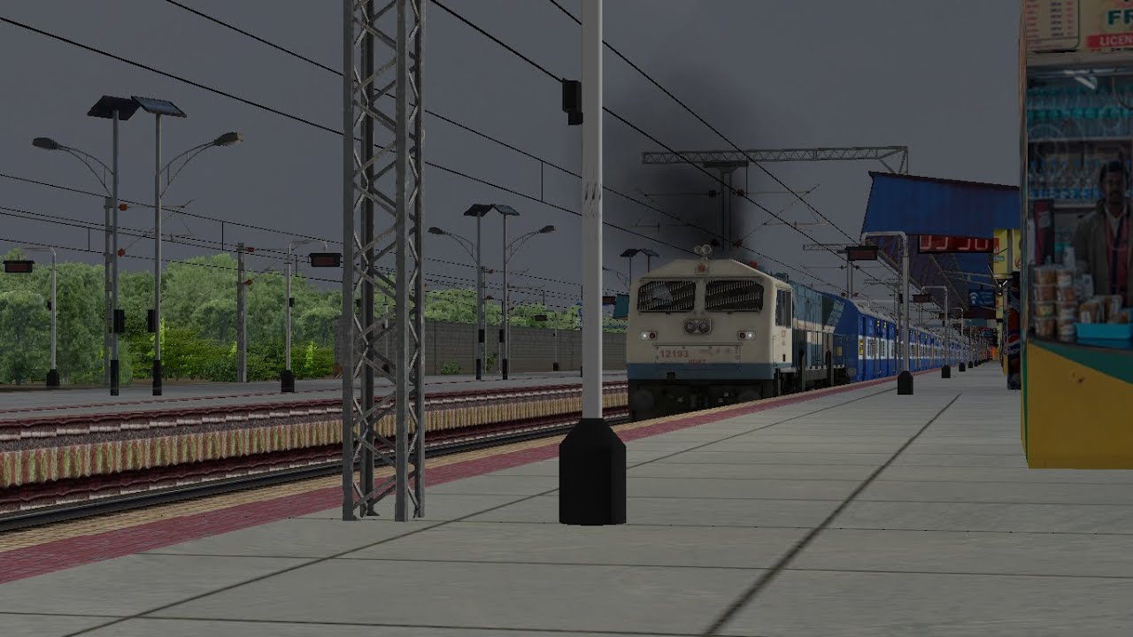 MSTS 17254 SC Guntur Express From Secunderabad junction to Falakmuma ...