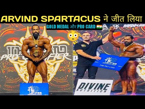 ARVIND SPARTACUS WIN PRO CARD 🇮🇳 || THAILAND PRO 2023 || ARVIND ...