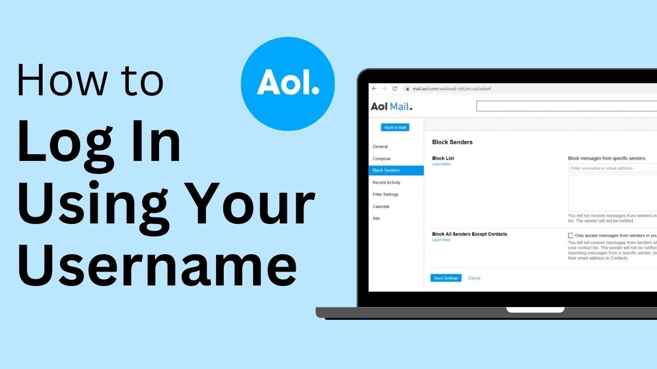 AOL Mail Login Using Username: AOL Mail Log In Tutorial For Beginners ...