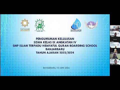 Pengumuman Kelulusan Angkatan 4 SMP Islam Terpadu Hidayatul Quran Boarding School Banjarbaru ...