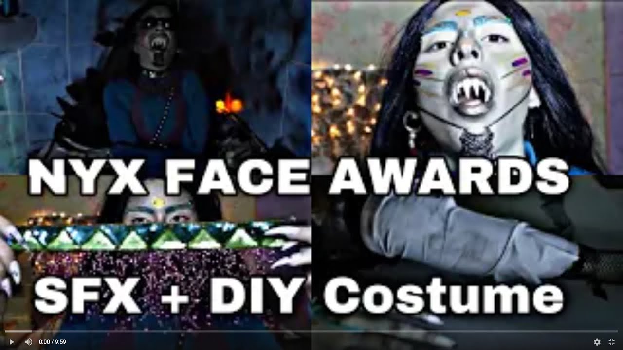 Semi-Aquatic Creature ll SFX Makeup Tutorial + DIY Costume NYX LEVANT ...