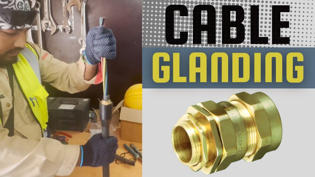 Electrical Cable Glanding with proper tools / Step by Step tutorial ...