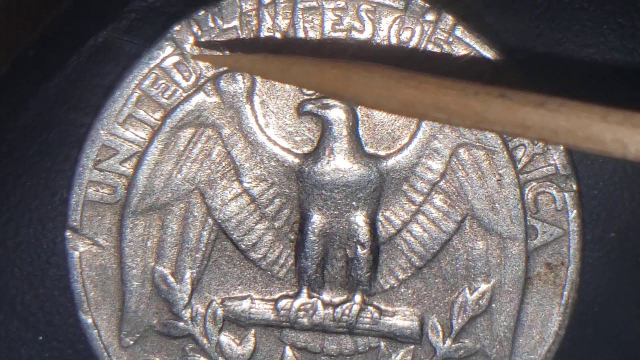 1965 US QUARTER WITH STRANGE MARKINGS ON THE REVERSE - YouTube