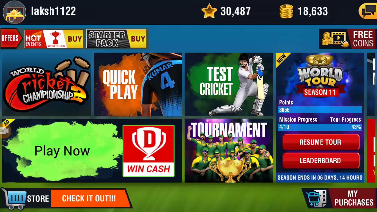 How to use pink ball in test match and drone camera in wcc2 - YouTube