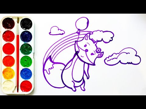 We draw and paint. Drawing lessons for children. Painting,Малюємо ...