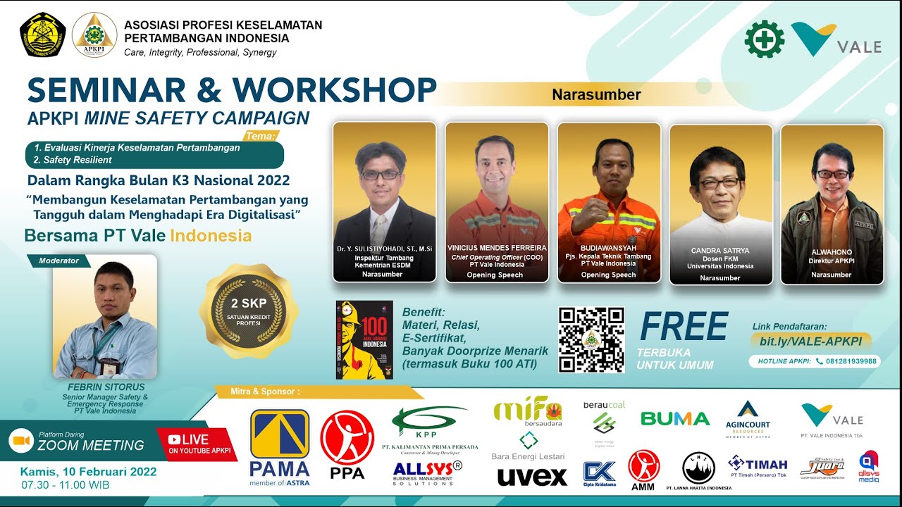 APKPI MINE SAFETY CAMPAIGN Bersama PT VALE INDONESIA dalam Rangka Bulan ...