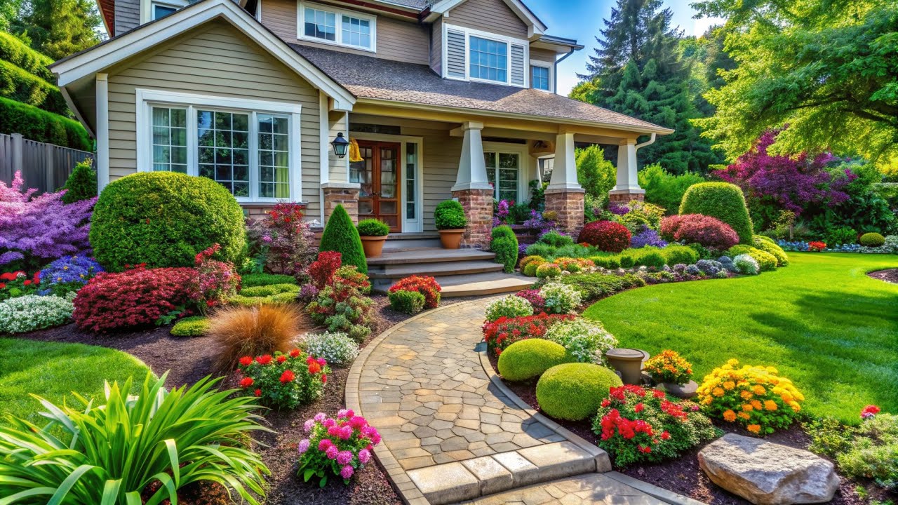 Spruce Up Your Home with These Gorgeous Front Yard Ideas - YouTube