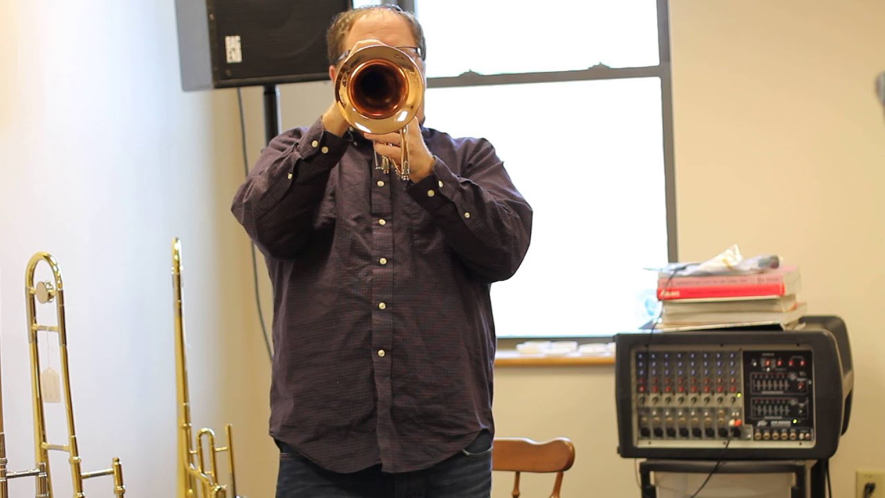 Trent Austin Demonstrating Brasspire 732 Flugelhorn - YouTube