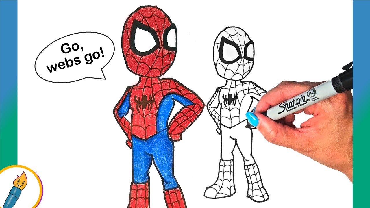 How to Draw Spidey | Spidey And His Amazing Friends - YouTube