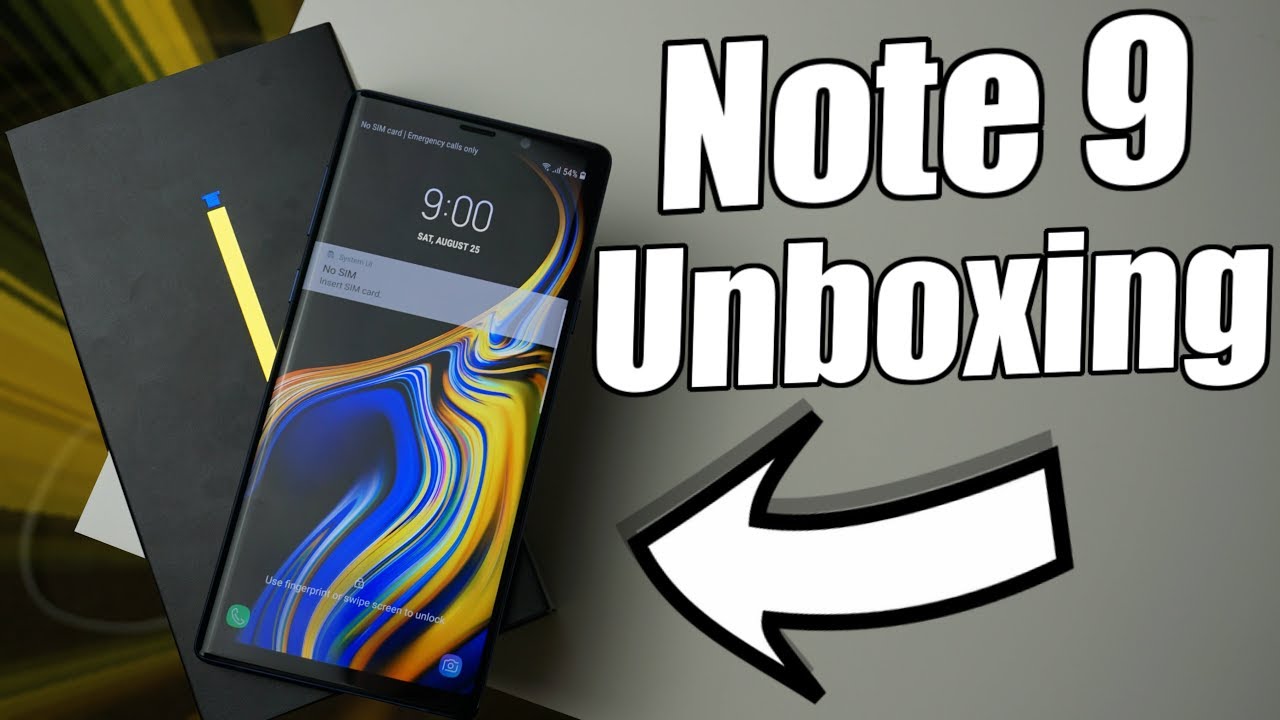 Samsung Galaxy Note 9 Unboxing & First Impressions - YouTube