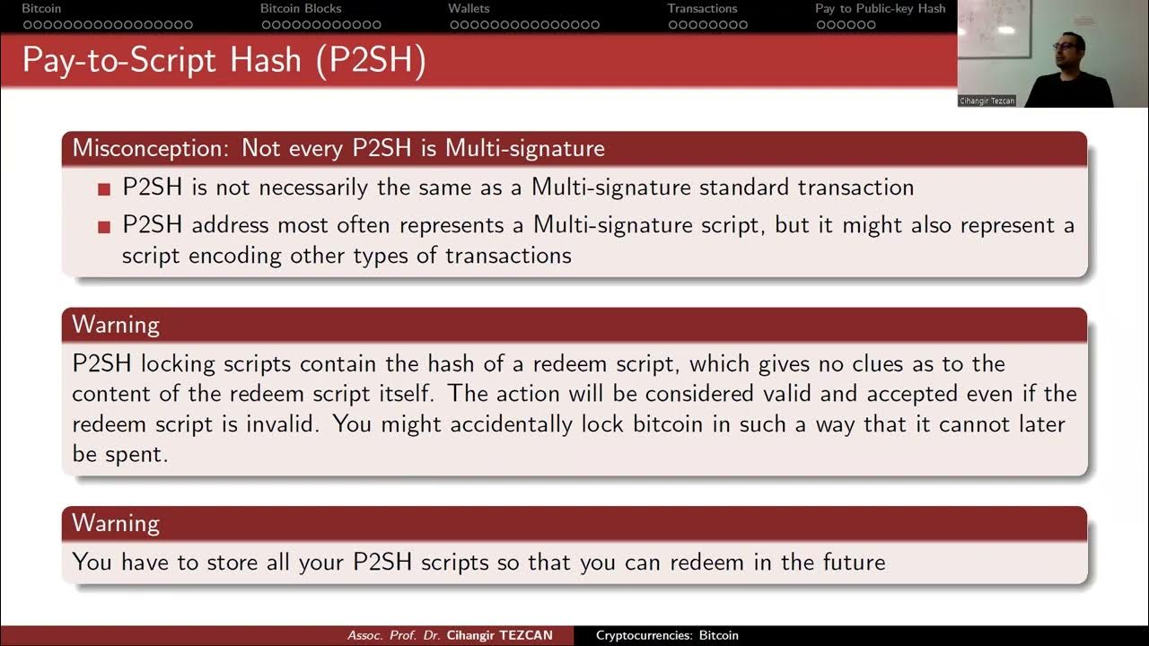 BITCOIN Pay to Script Hash - YouTube