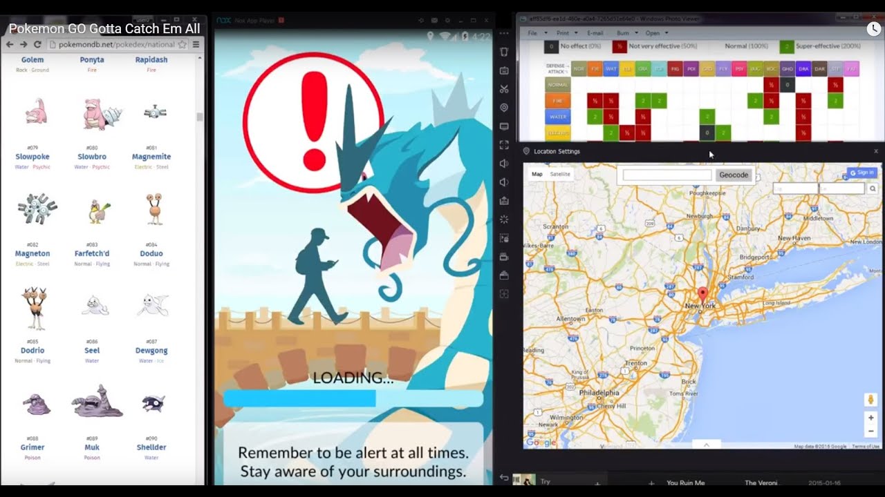 Pokemon GO - GPS + Pokevision + Macro - YouTube
