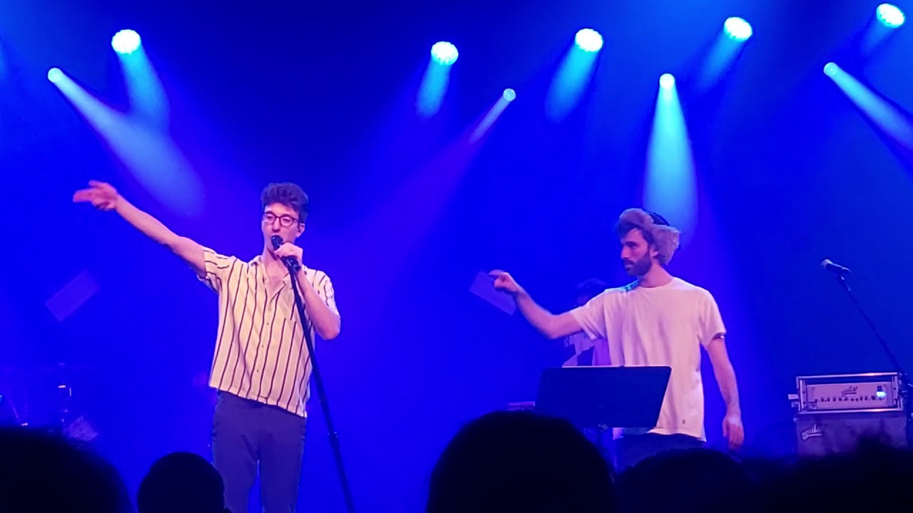 AJR breaking down a beat on stage! (Dec. 8th 2019, Amsterdam) - YouTube