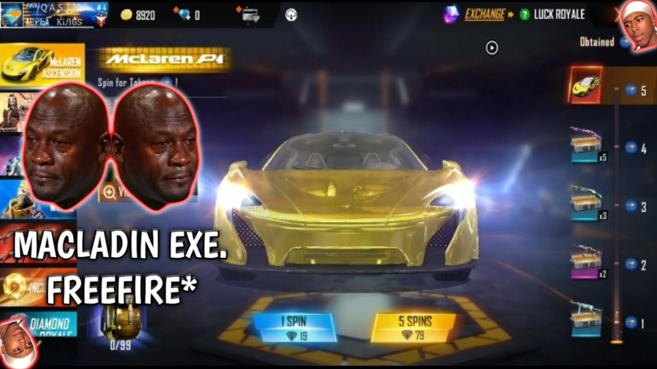 MacLadin New Car Event| Exe | FreeFire. - YouTube