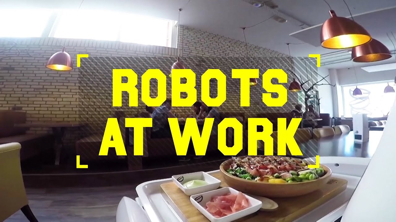 Robots at Work: Robots dish out the food at a Dutch restaurant - YouTube